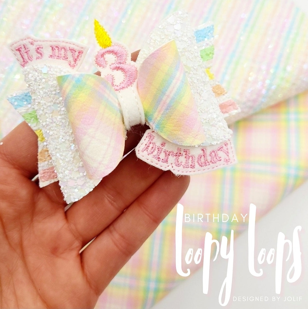 It's My Birthday Loopy Loops – Leatherette Lane